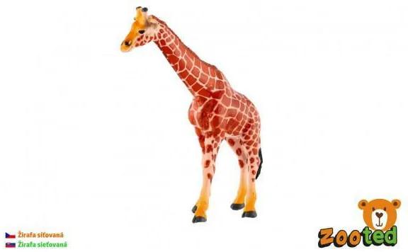 ZOOted Žirafa síťovaná plast 17 cm