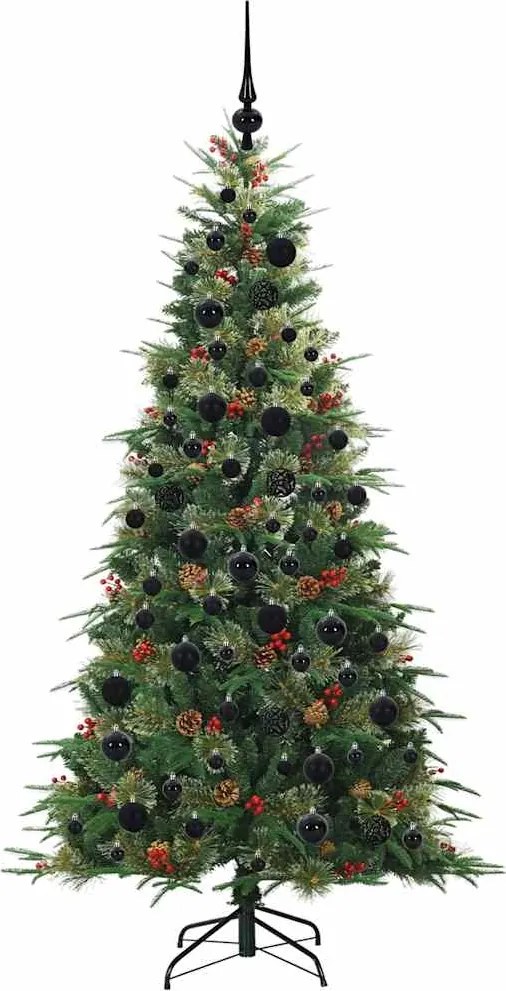 Umělý Skládací Vánoční Strom s stojanem Zelená 180 cm PE a PVC 3397420