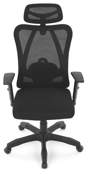 Ergonomická kancelářská židle ORVIN - černá síťovina Barva: černá