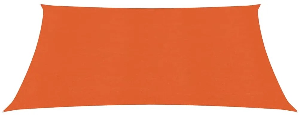 vidaXL Stínící plachta 160 g/m² oranžová 3,6 x 3,6 m HDPE