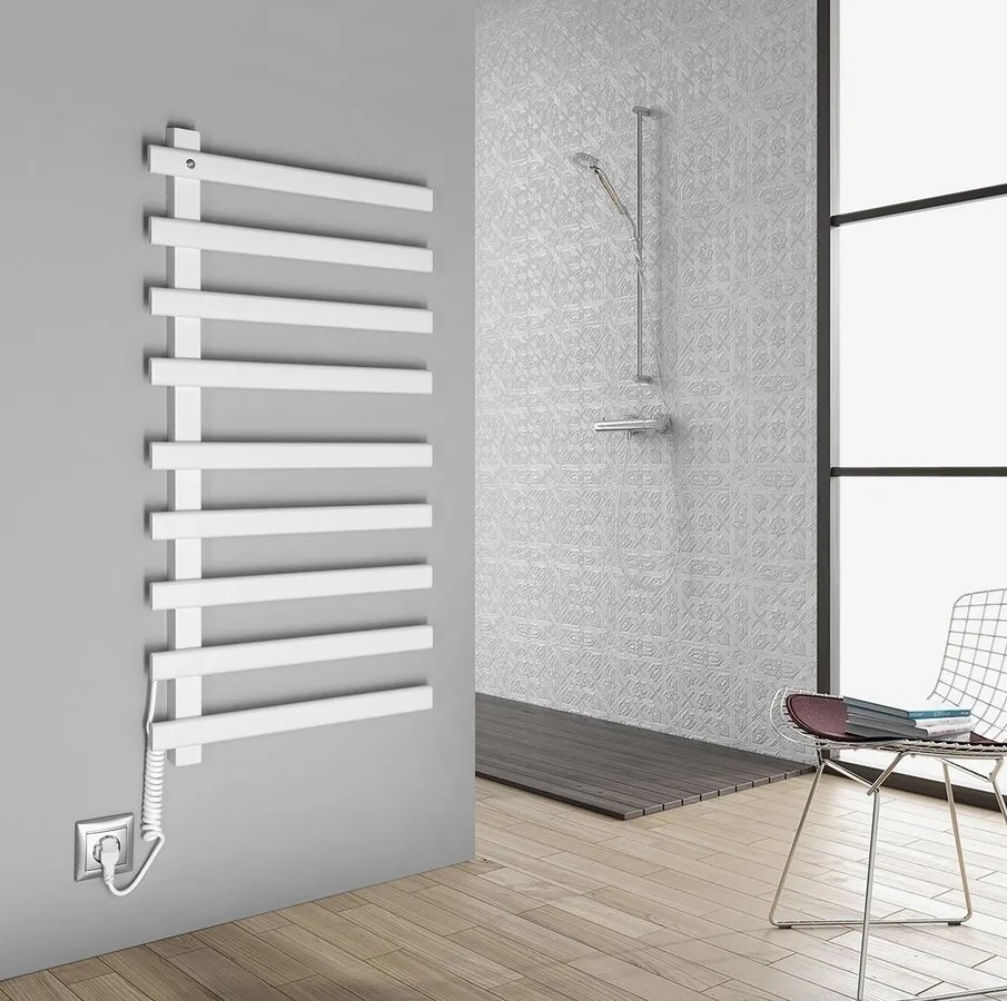 Sapho Elcor elektrický sušák ručníků 480 x 920 x 50 mm 128W bílá EB450