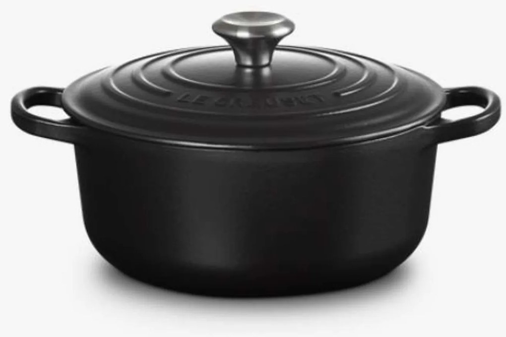 Le Creuset Signature - Pekáč kruhový s poklicí, objem 1,8 l, noir mat 21177180000430