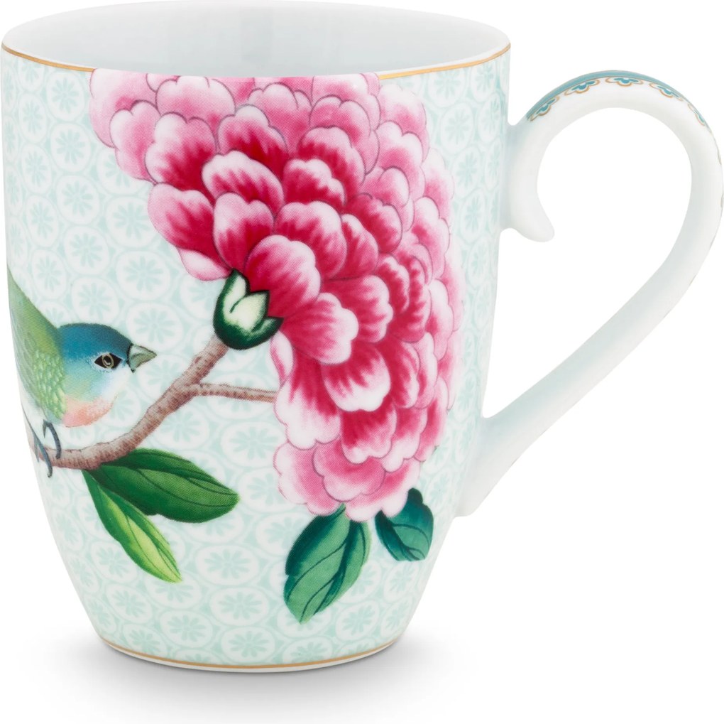 Pip Studio Blushing Birds sada 2 hrnků 350ml, bílá