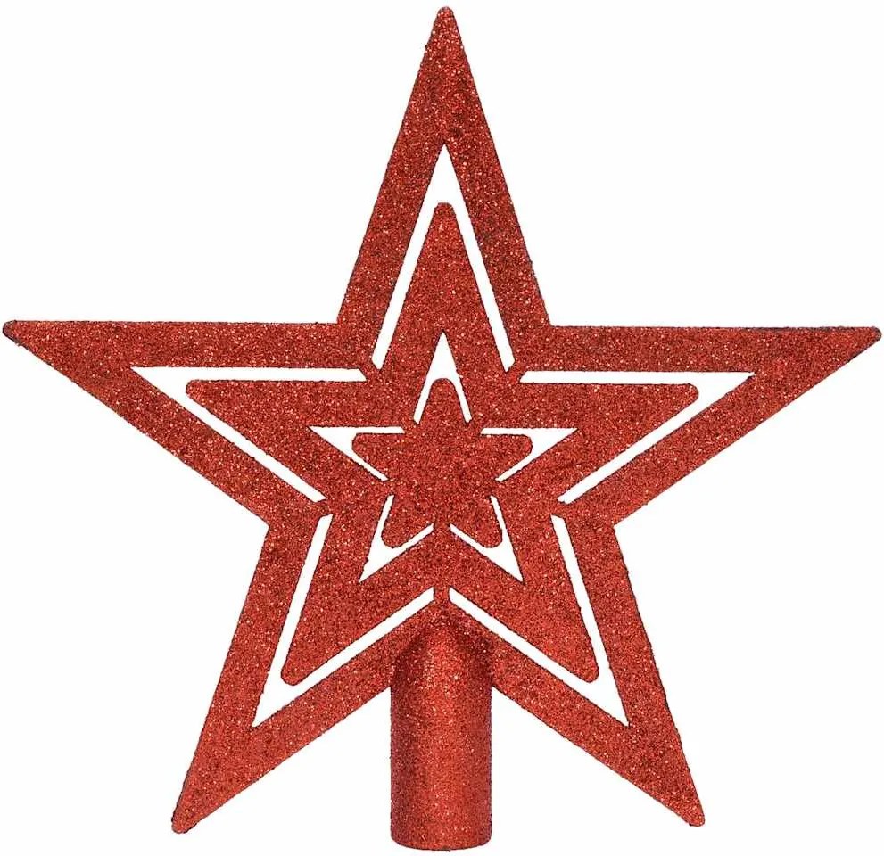 64dílná sada vánočních ozdob červená a bílá 330089