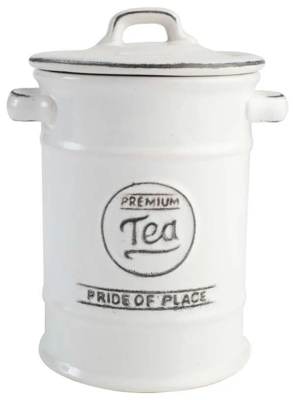 Keramická dóza na čaj T&amp;G Woodware Pride of Place, bílá - T&amp;G Woodware