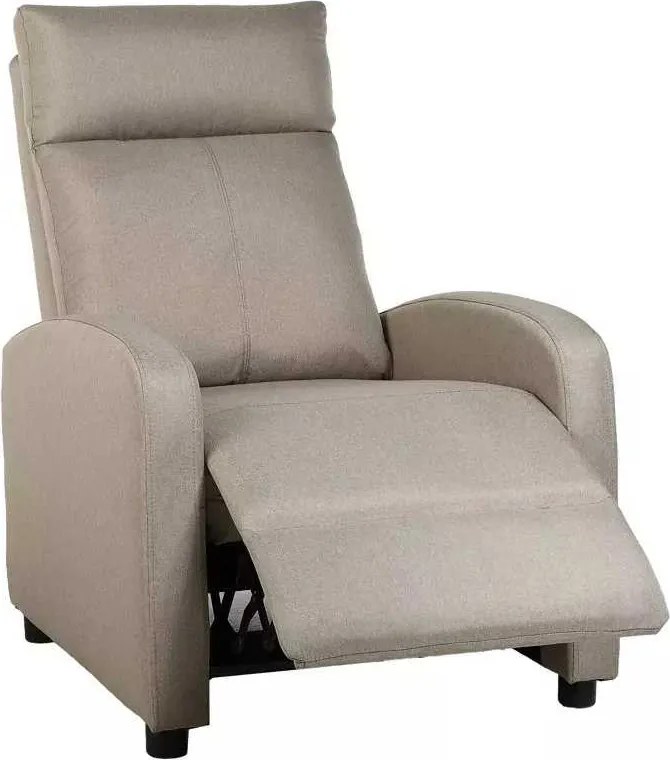 LuxuryForm DESIGN Televizní křeslo RUFO s polohováním - béžové