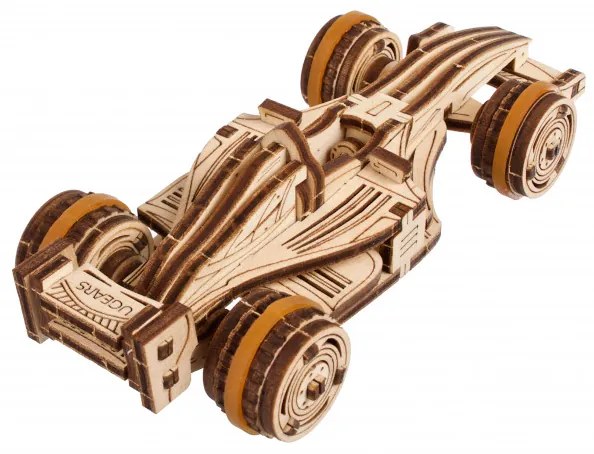Ugears 3D mechanické puzzle Závoďák compact racer 90 ks