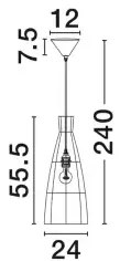 Moderní lustr Niro 24