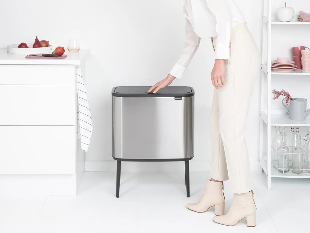 Brabantia BO Touch Bin 11+23L matná ocel otiskuvzdorná