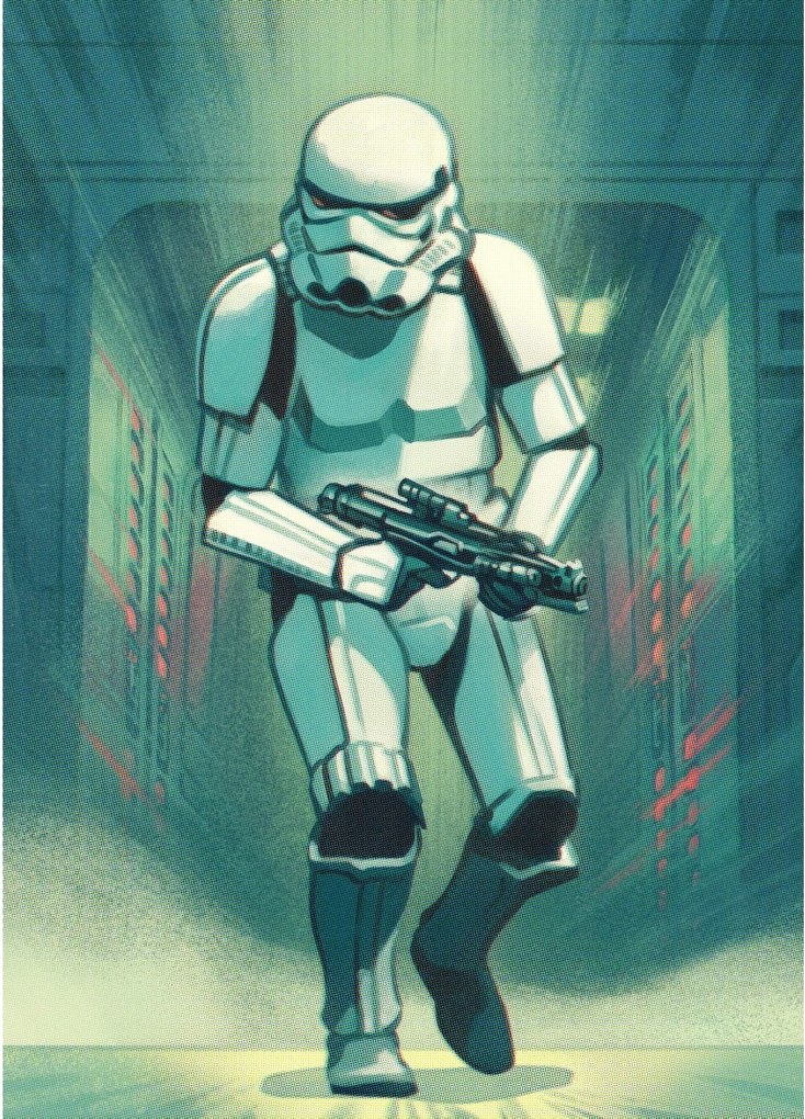 Komar Vliesová fototapeta Mandalorian Stormtrooper Print 200 x 280 cm