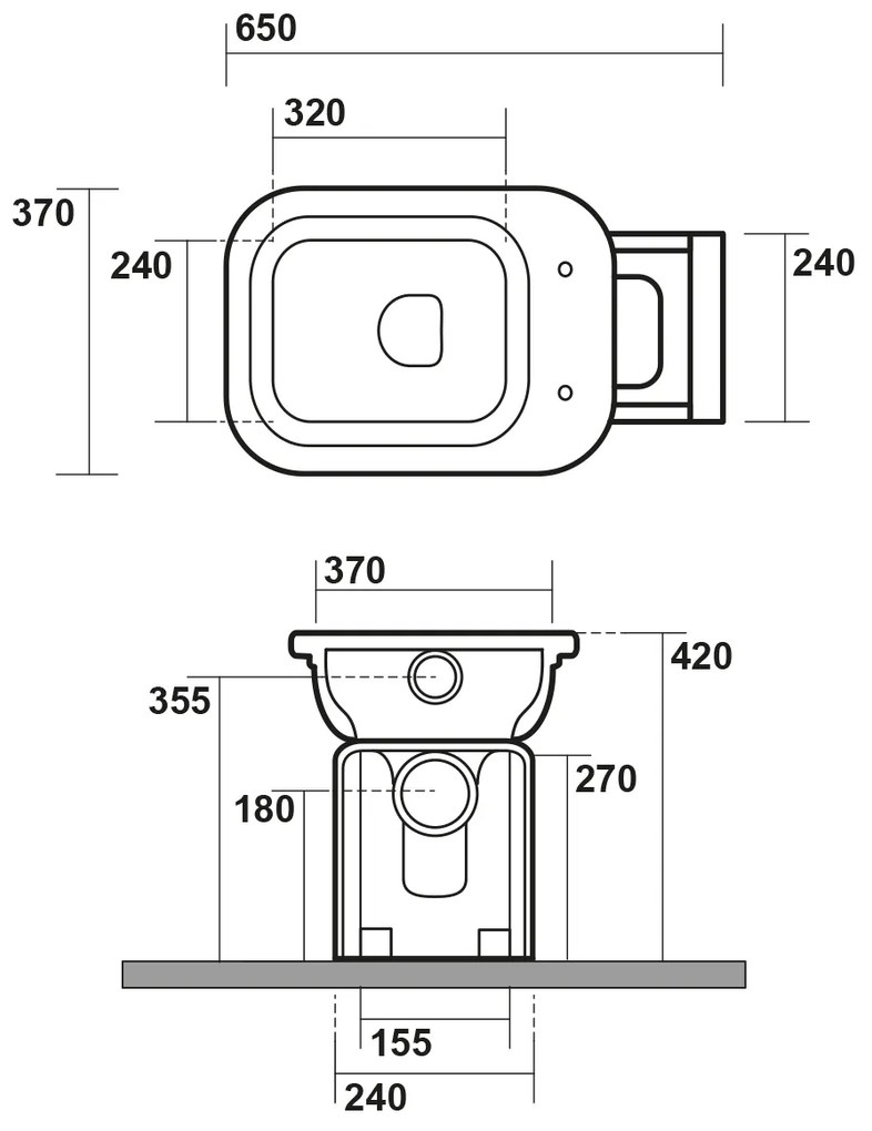 Kerasan WALDORF WC mísa s nádržkou, spodní/zadní odpad, bílá-chrom - WCSET19-WALDORF