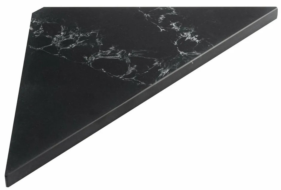 SAPHO AE200-0598 Abeline rohová police rockstone 20 x 20 cm, black attica
