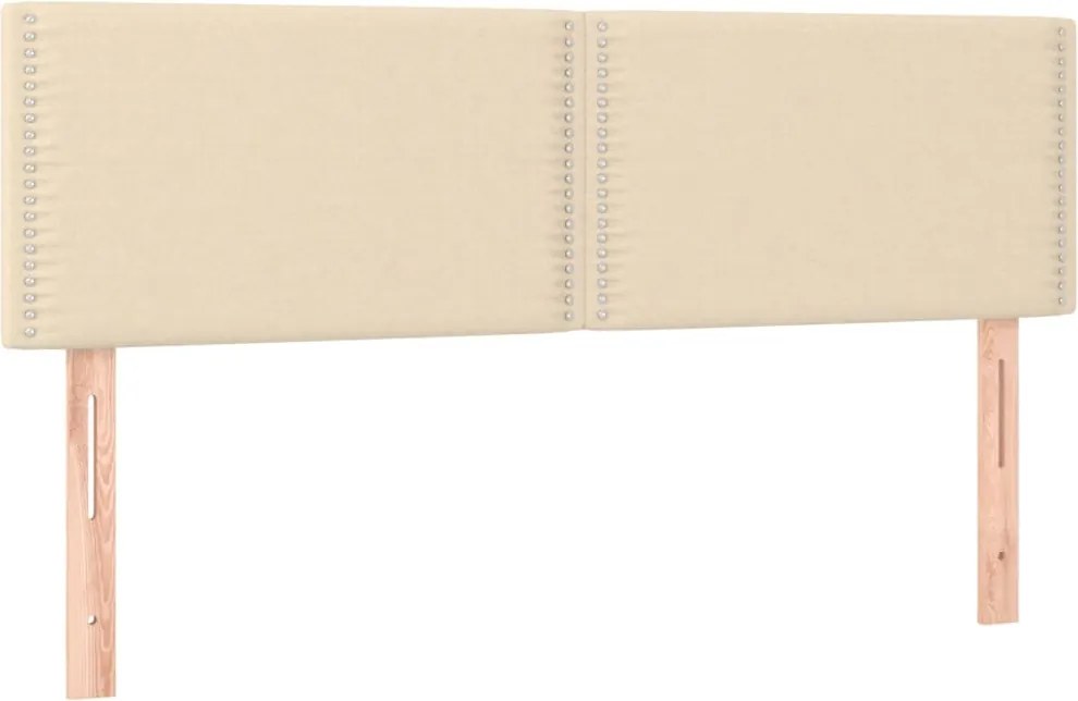 Box spring postel s matrací krémová 140x200 cm textil 3140542