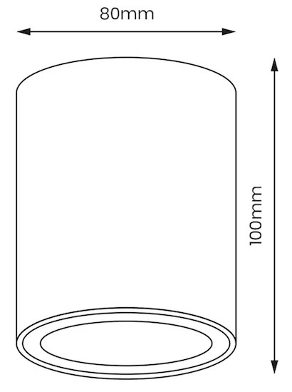 Stropní svítidlo Bima Round, 1x černé kovové stínítko