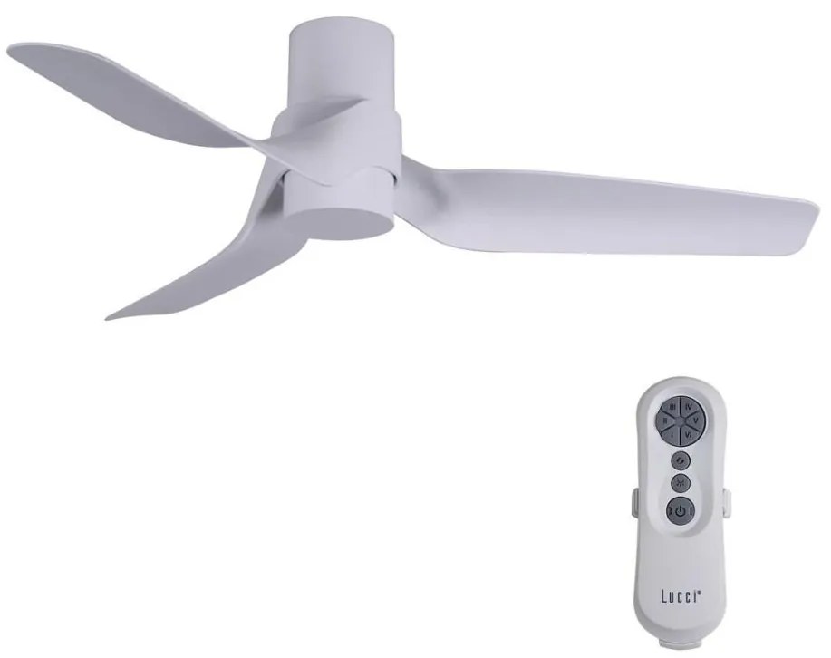 Lucci air 213353 - LED Stmívatelný ventilátor NAUTICA 1xGX53/12W/230V bílá + DO