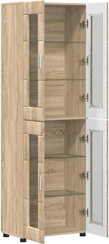 Vysoký bufet FLORIN 60 x 35 x 182 cm Sonoma dub 3397906