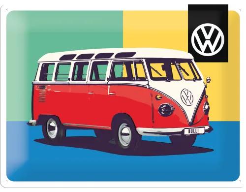Postershop Plechová cedule: VW Bulli Pop Art (1) - 30x40 cm