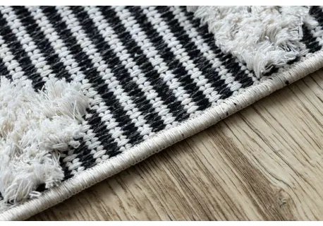 koberec ECO SISAL BOHO MOROC Geometrický 22321 střapce dvě úrovně r velikost 117x170 cm | krásné koberce cz