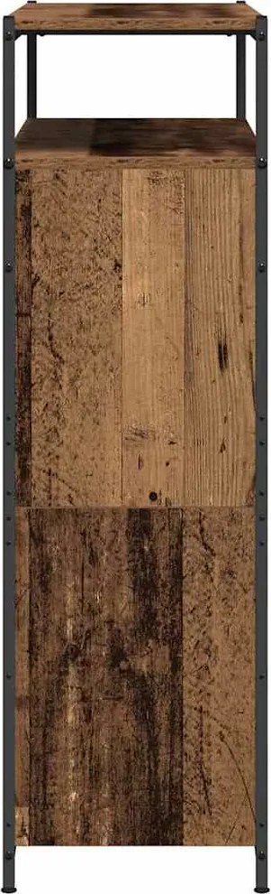 Skříň na obuv 100 x 34 x 112 cm Kompozitní dřevo Staré dřevo 3365547