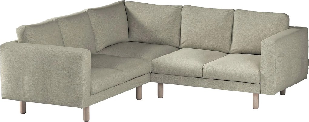 Potah na pohovku IKEA Norsborg rohová 4-místná barva béžová látka pletený vzor