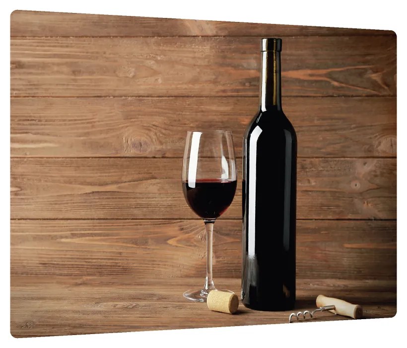 ALLboards skleněné prkénko, krájecí deska 30 x 40 cm - červené víno