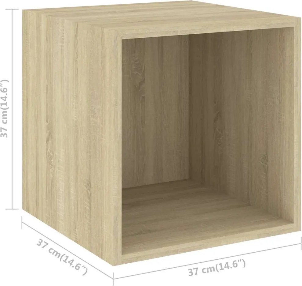 4dílný set TV skříněk dub sonoma kompozitní dřevo 3079811