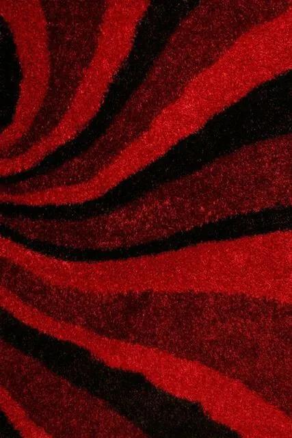 Vopi | Kusový koberec Timaru Shaggy red - 50 x 80 cm