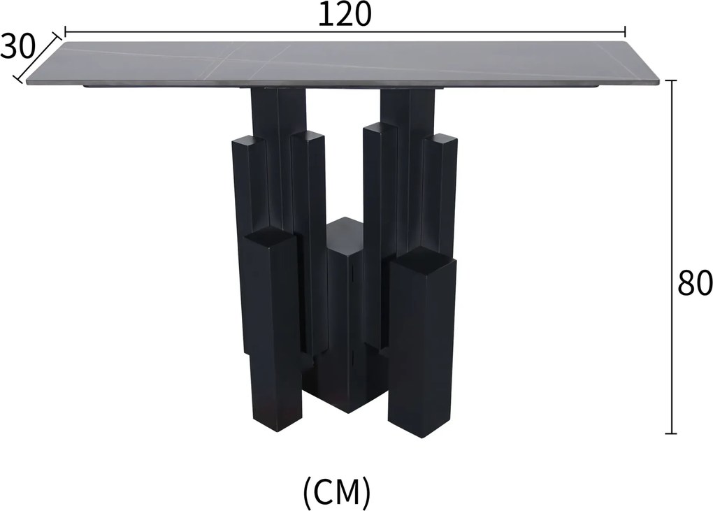 Konzolový stůl Modig 120 cm černý
