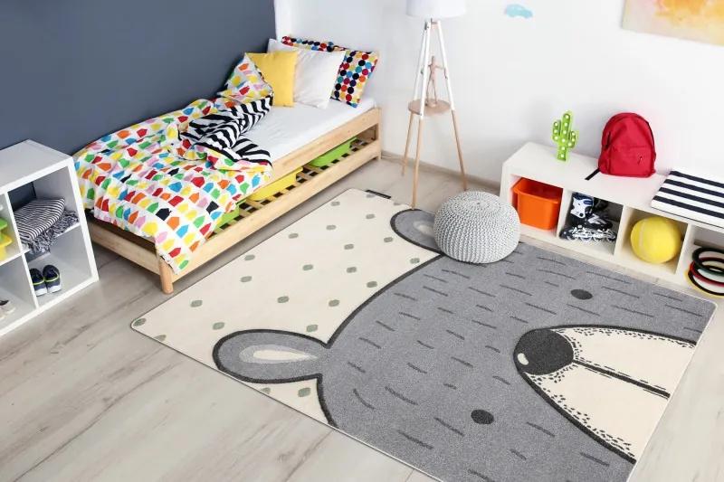 Dywany Łuszczów Dětský kusový koberec Petit Bear cream ROZMĚR: 160x220