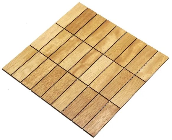 VZOREK - IROKO mozaika 2D - do koupelny a kuchyně 30 x 93 mm - rozměr vzorku: 100 x 100 mm