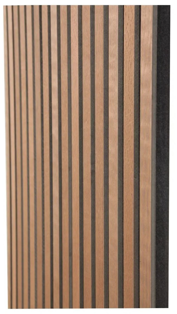 Akustický obkladový panel, MDF, 2440 × 605 × 22 mm, dub olejovaný