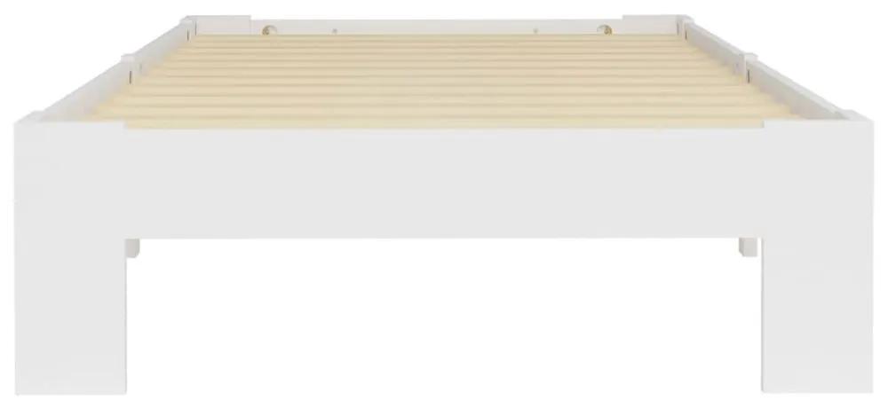 Petromila Rám postele bílý masivní borové dřevo 90 x 200 cm