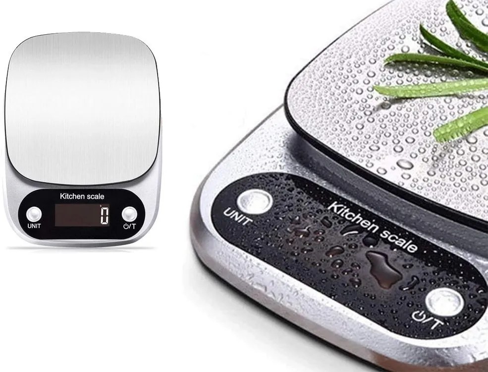 Verk Group Elektronická kuchyňská váha lcd domácí přesnost do 3 kg 0,1 g