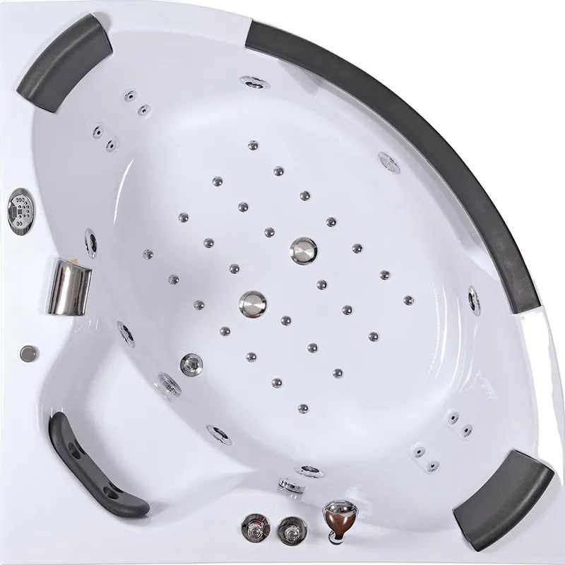 BPS-koupelny Hydromasážní vířivá vana TIGA 604H 152x152 s ohřevem vody
