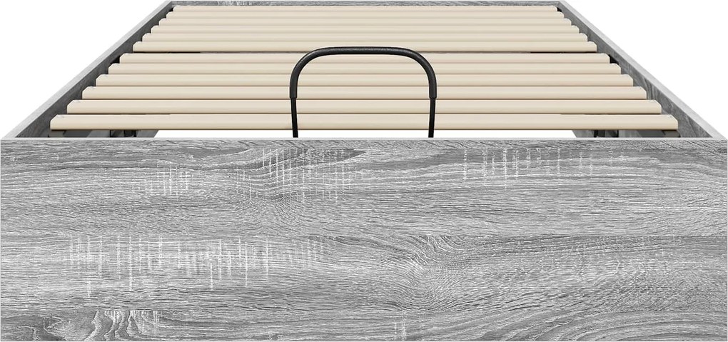 Ottoman postel Šedá Sonoma 193 x 90 x 25 cm Dřevěný materiál 3409298