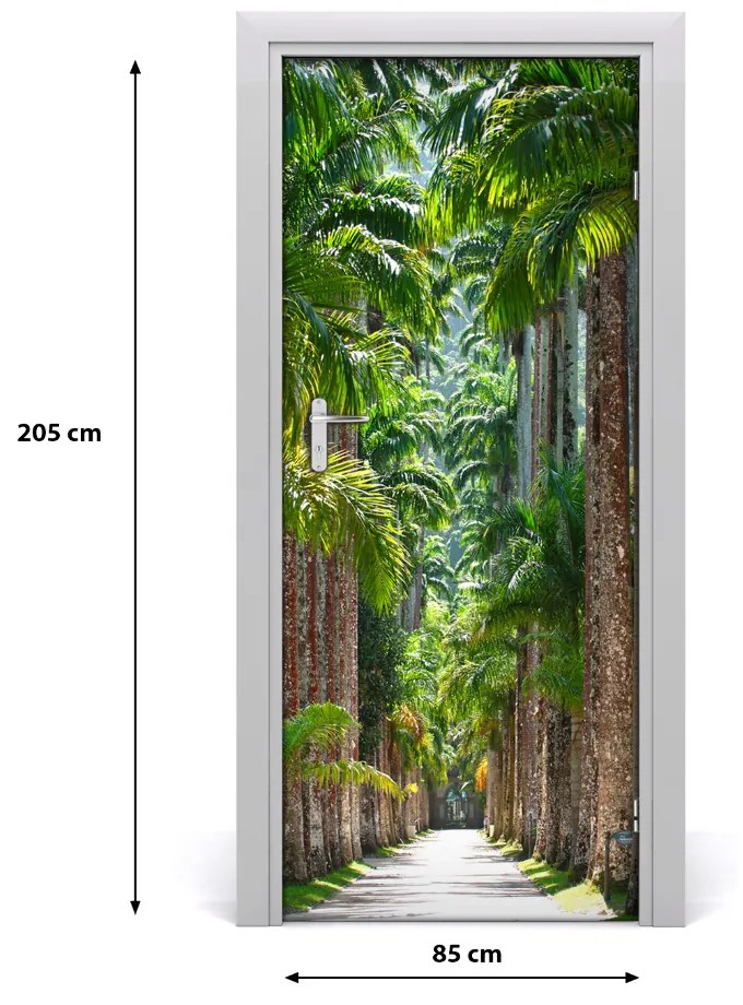 Fototapeta na dveře palmy 85x205 cm