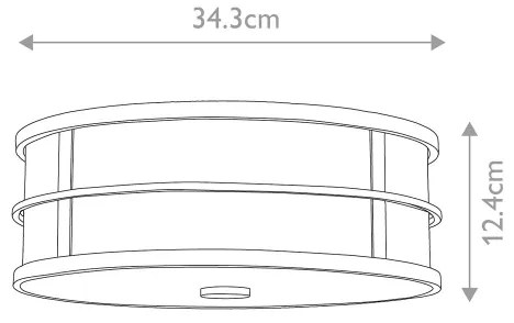 Feiss FE-FUSION-F-PNBR - Stropní svítidlo FUSION 3xE27/40W/230V pr. 34,3cm zlatá