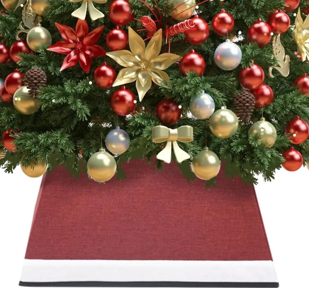 vidaXL Podložka pod vánoční stromek 48 x 48 x 25 cm [331307] Barva: Červená a bílá