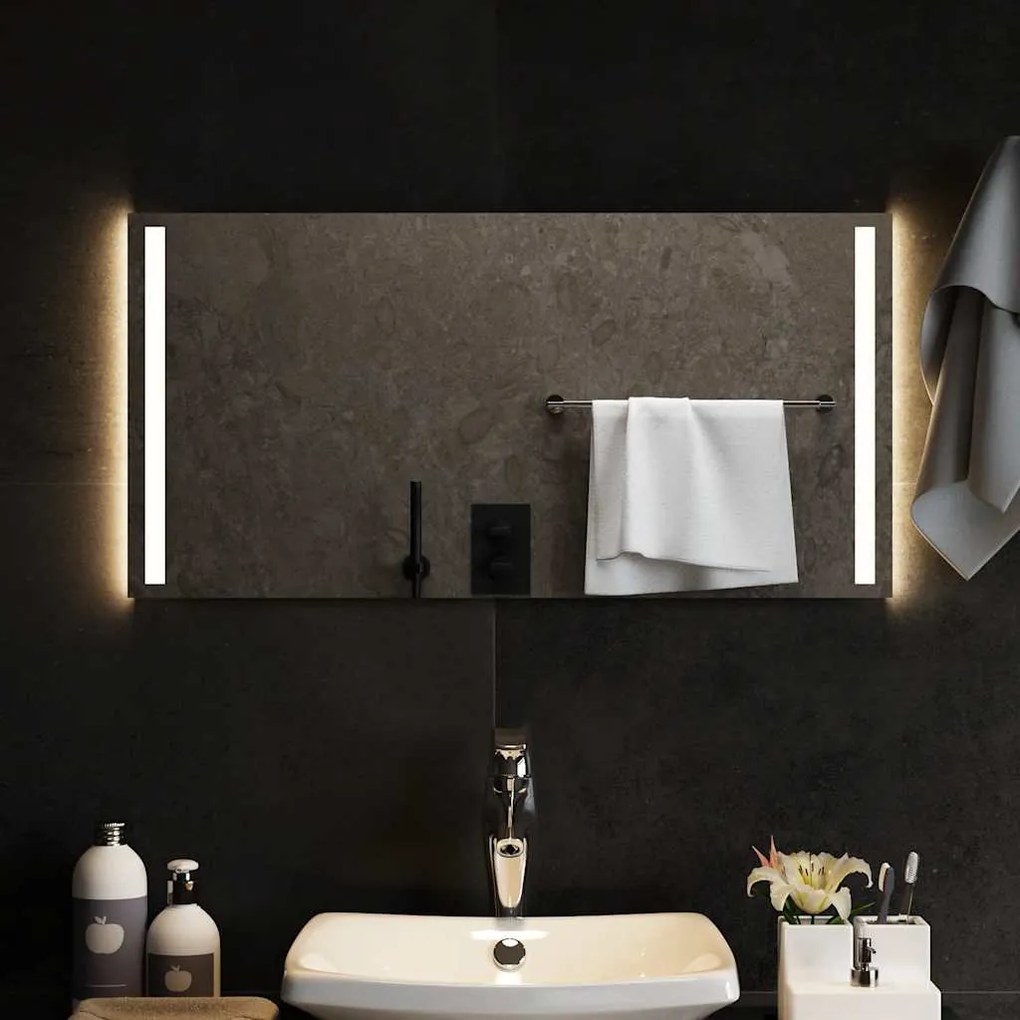 Koupelnové zrcadlo s LED osvětlením 40x70 cm