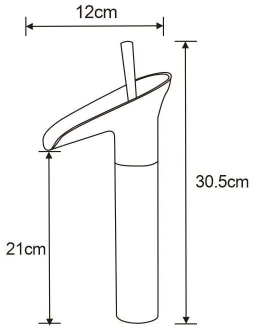 Mexen Orion, vysoká umyvadlová baterie, zlatá, 745510-50