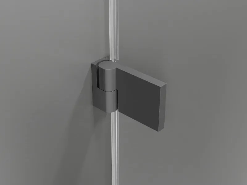 Mexen Lunar-B sprchové dveře otevíratelné levé 140 cm, transparentní, gun metal - 832S-140-050-95-00-L