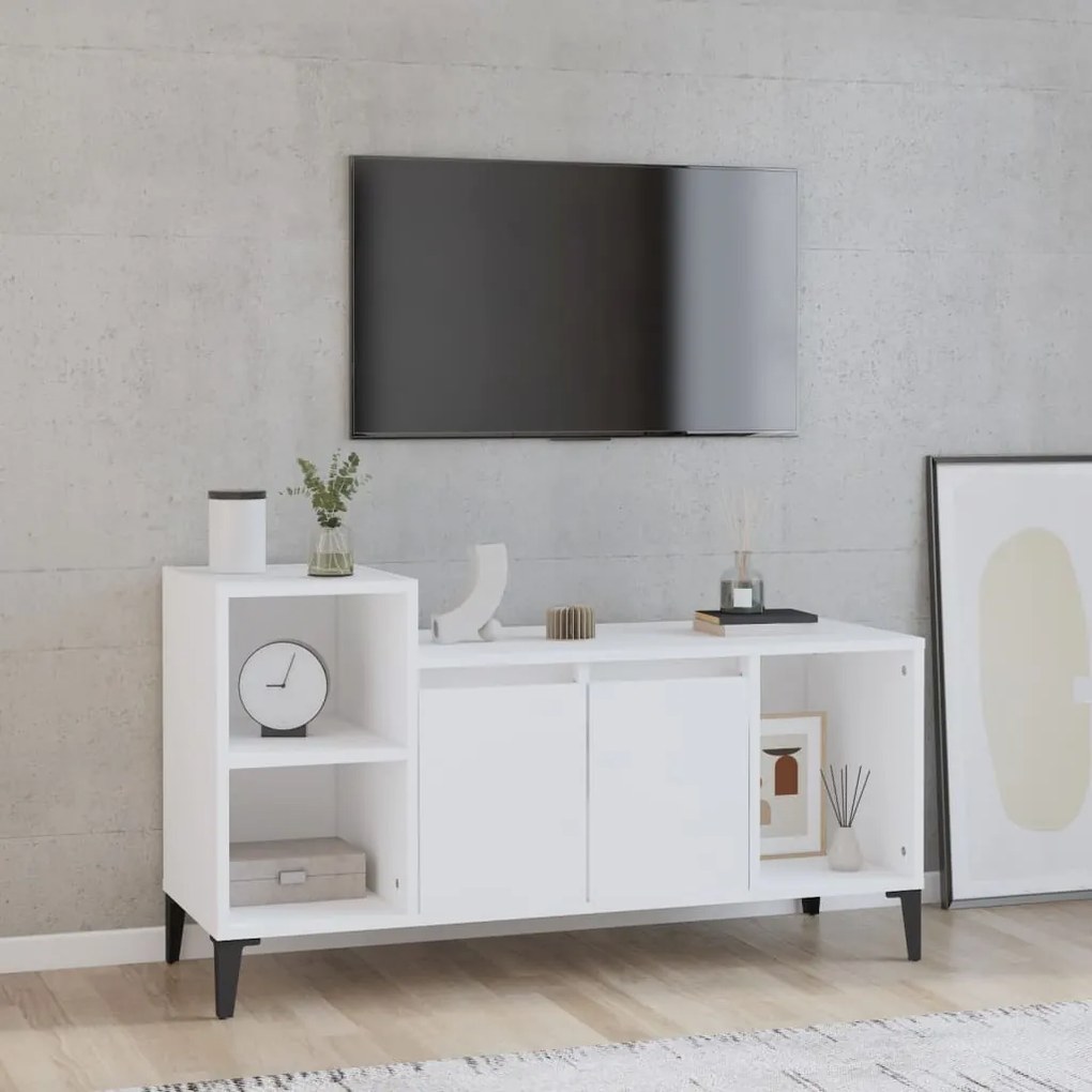 Tv Skříňka 100X35X55 Cm Kompozitní Dřevo - Betonová šedá