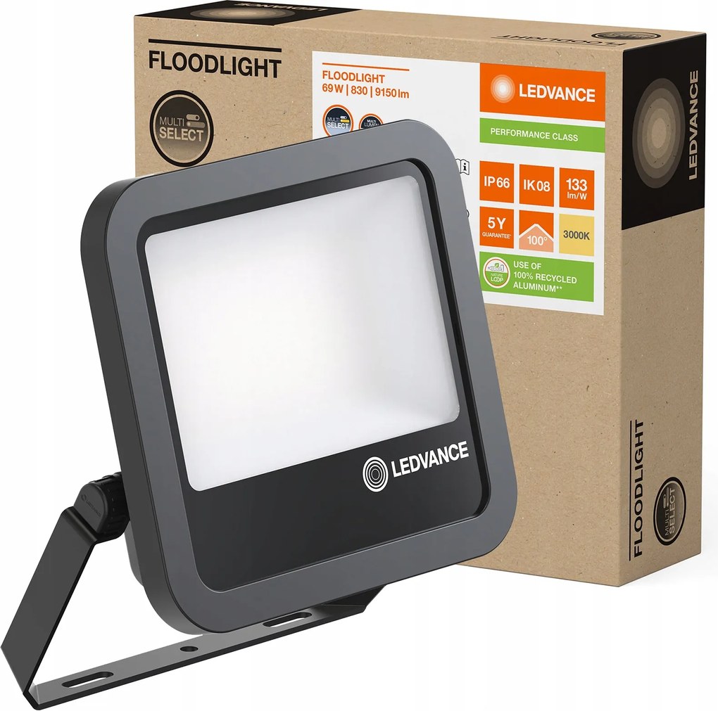 Led reflektorová lampa 69W 3000K Vodotěsná Venkovní Ledvance Floodlight