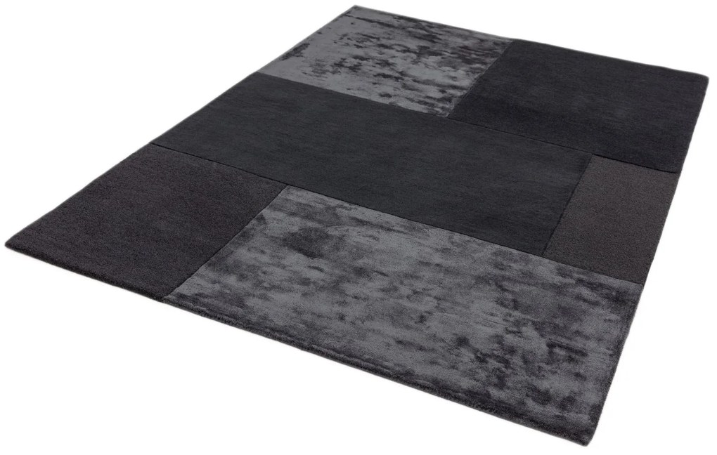 Černý koberec Kitkat Charcoal Rozměry: 160x230 cm