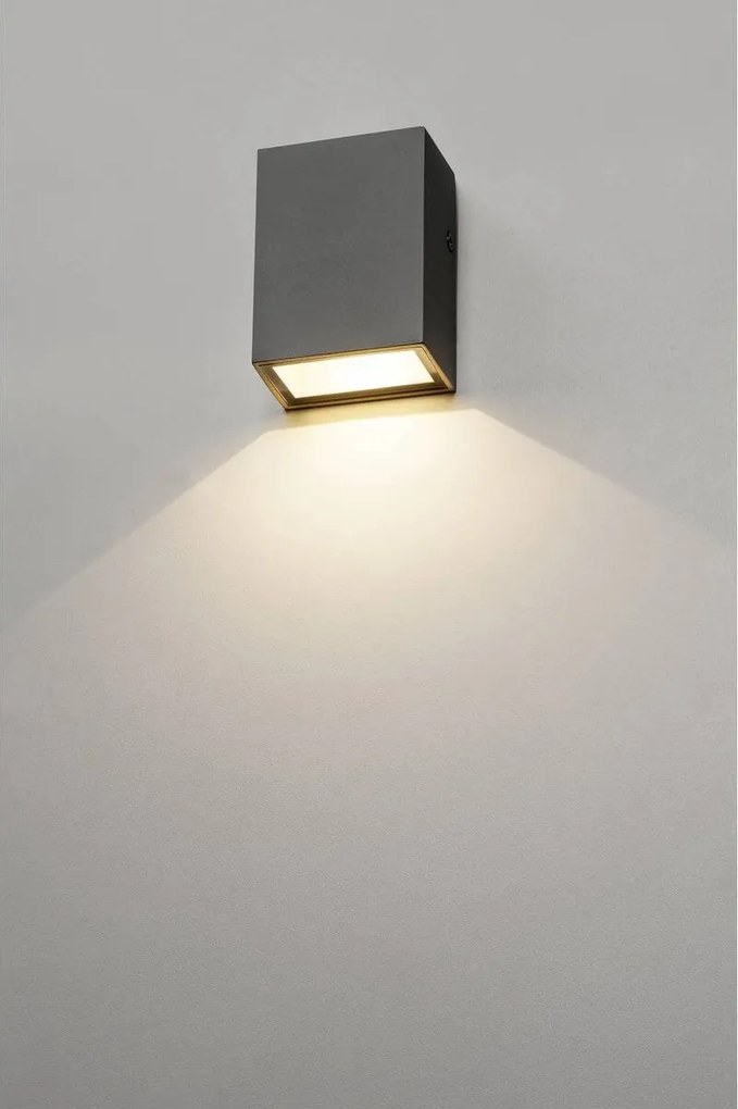 LA 232465 Venkovní svítidlo QUAD I nástěnná antracit 230V/700mA LED 3W IP4 - BIG WHITE (SLV)