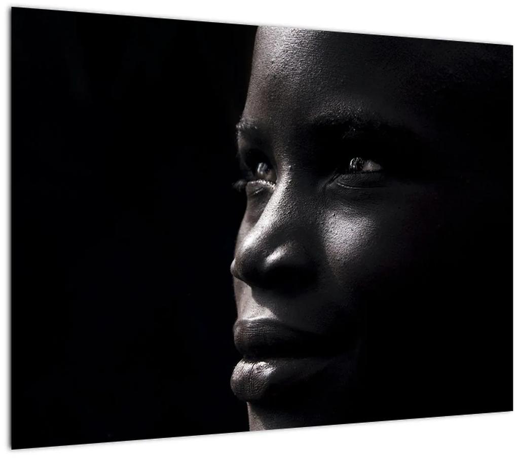 Skleněný obraz - Afričanka (70x50 cm)