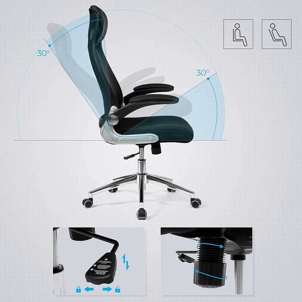Kancelářská židle, ergonomická síťová otočná židle