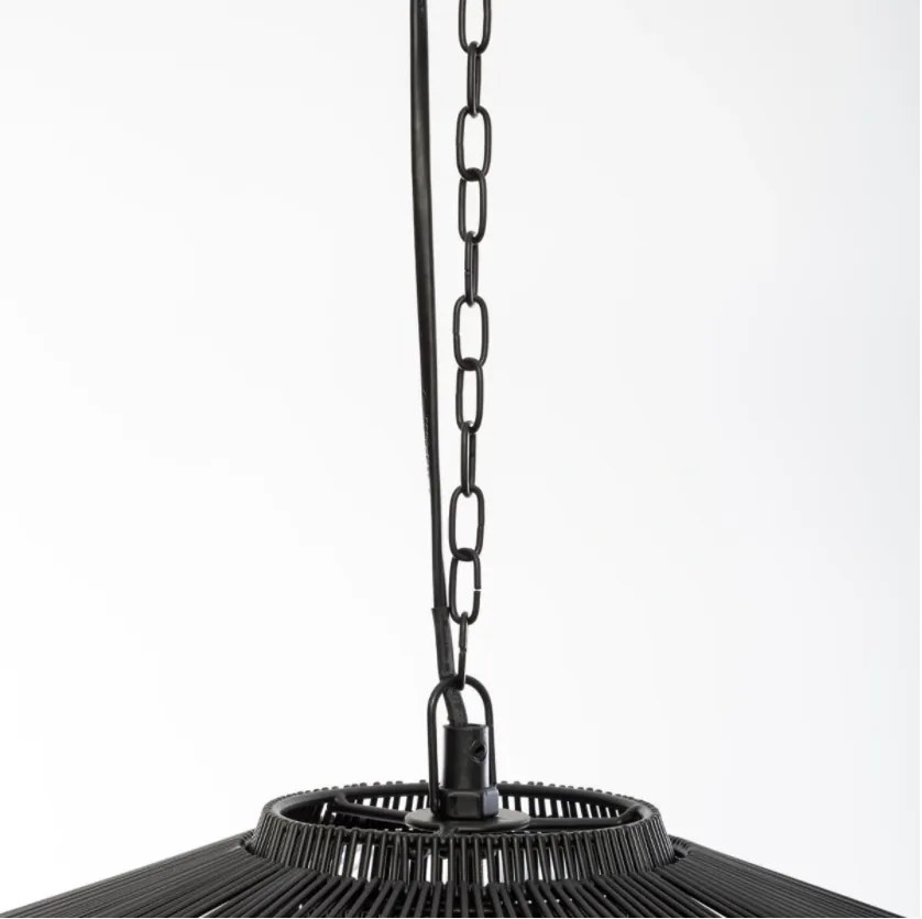 Závěsná lampa Atmosphera Créateur BOHO STYLE, 59 cm, černá