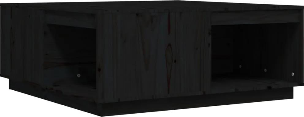 vidaXL Konferenční stolek 100x101x40,5 cm masivní borové dřevo [814523] Barva: Černá
