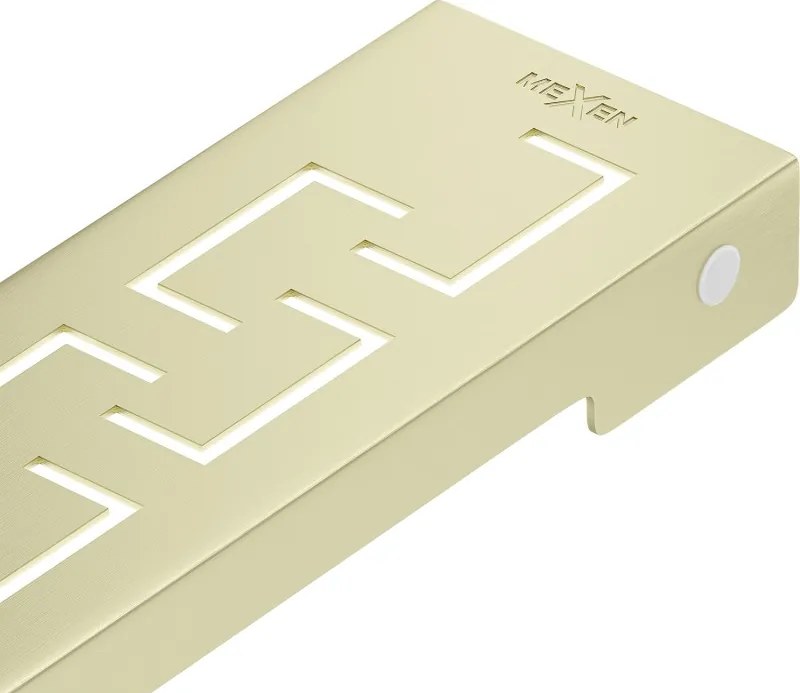 Mexen Flat M15 kryt maska na lineární odtok 90 cm, zlatý kartáčovaný - 1A24090